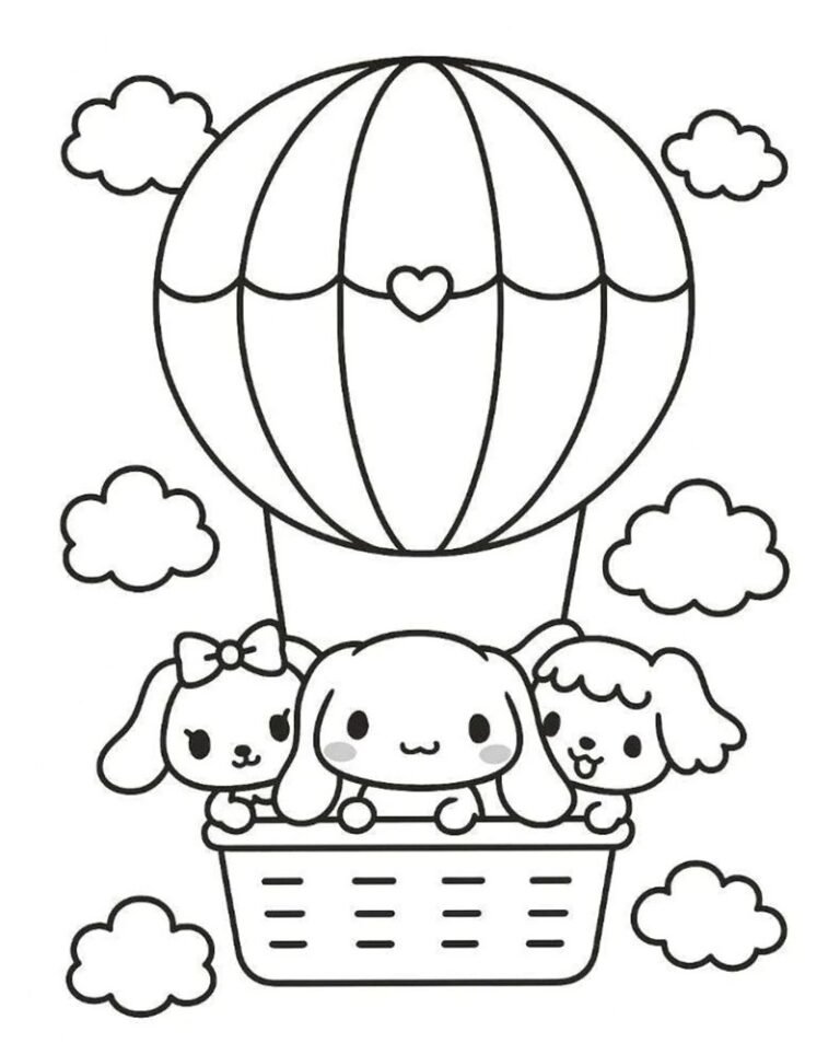 Tải ngay 60+ tranh tô màu Cinnamoroll cute cực xinh